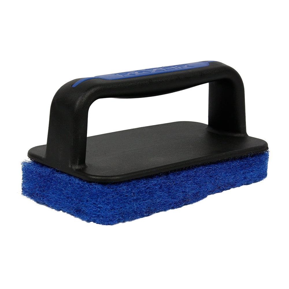 Razor Griddle Scrubber Brush With Replaceable Pad And Durable Plastic ...