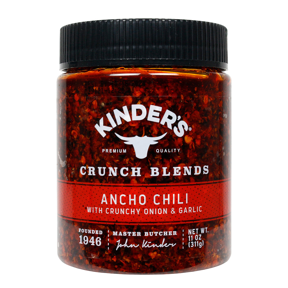 Kinder's Premium Quality Ancho Chili Crunch Topper Blend Onion & Garli ...
