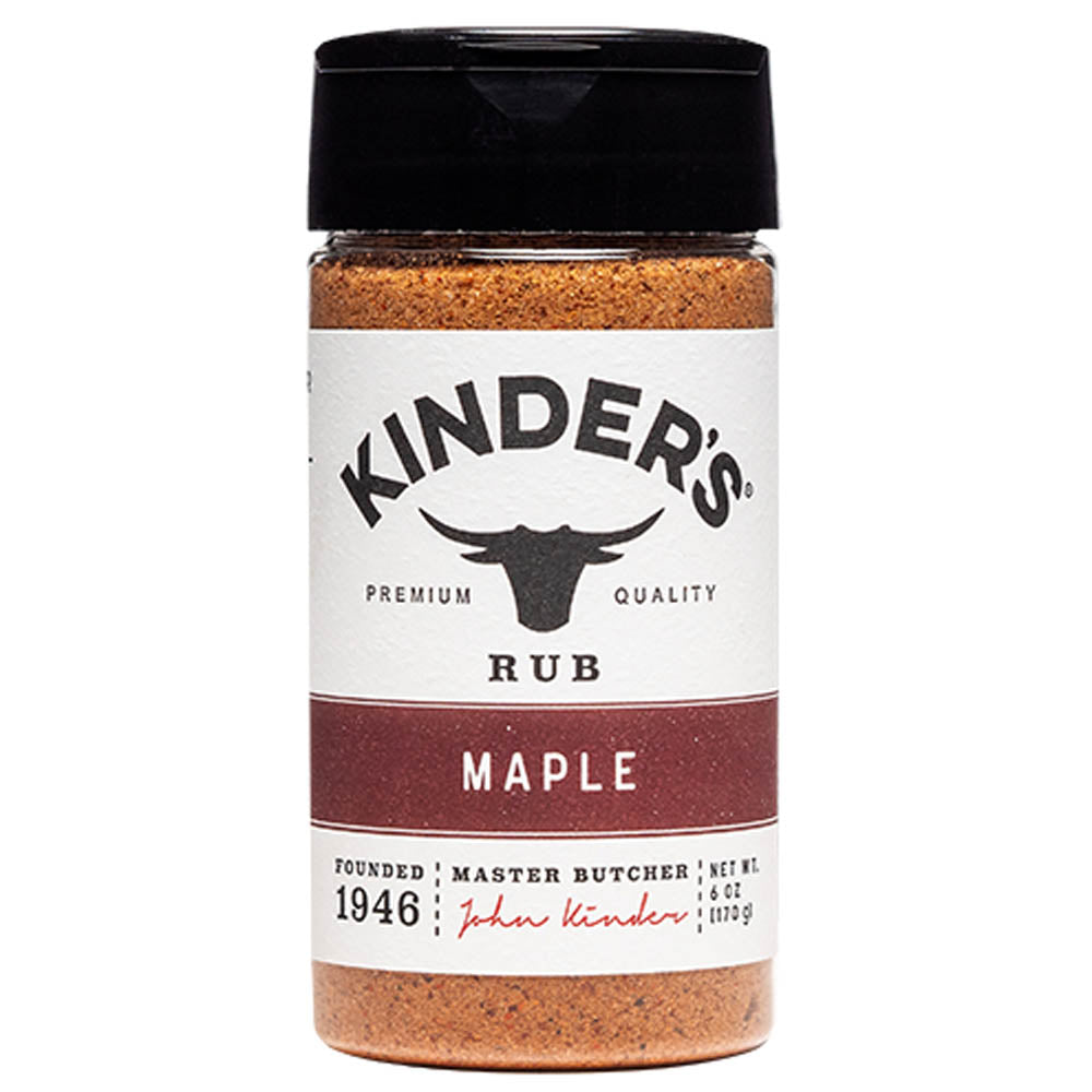 Kinder's Maple Rub Seasoning Pork Poultry Seafood Sweet Tangy 6 Oz Bot ...