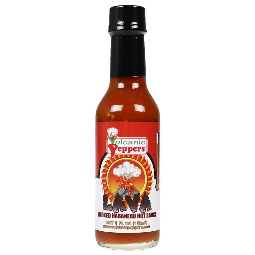 Volcanic Peppers Lava Smoked Habanero Hot Sauce 5 Oz Bottle Smokey Hea ...